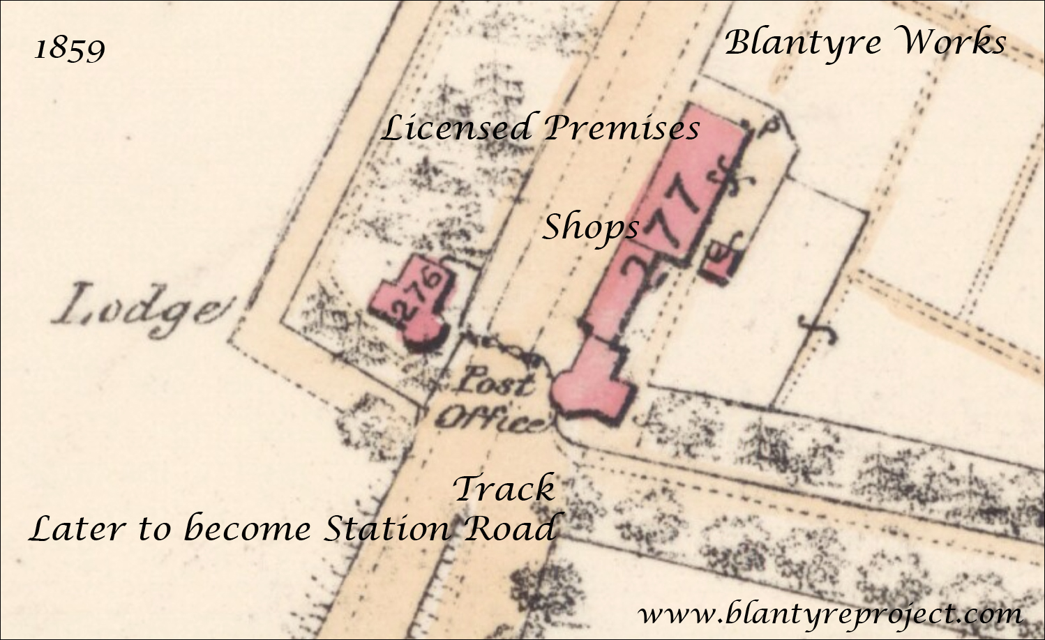 1859 maps Blantyre Project - Official History Archives, Lanarkshire Old ...