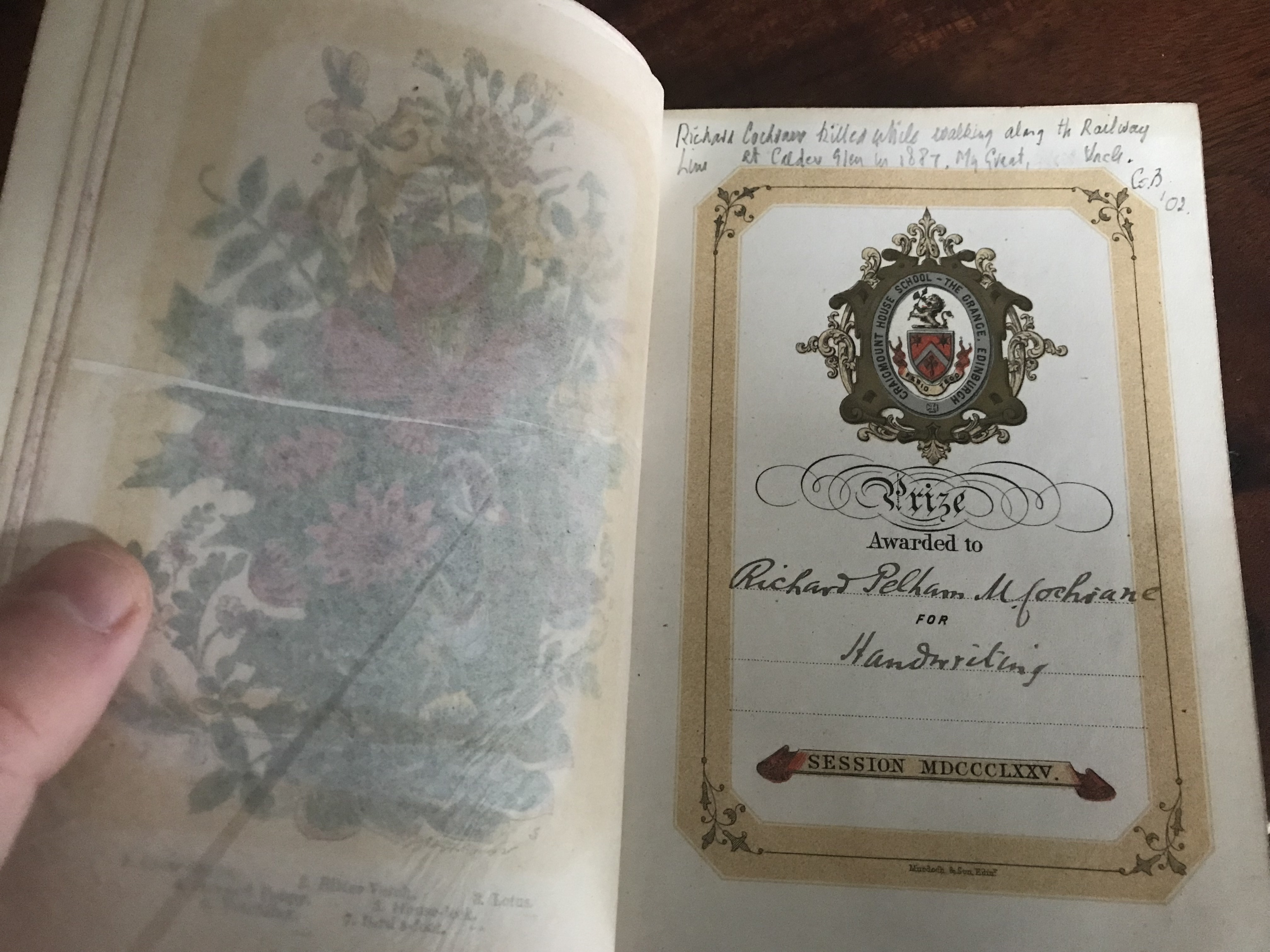 Handwriting Prize for Pelham, 1870s - Blantyre Project - Official ...